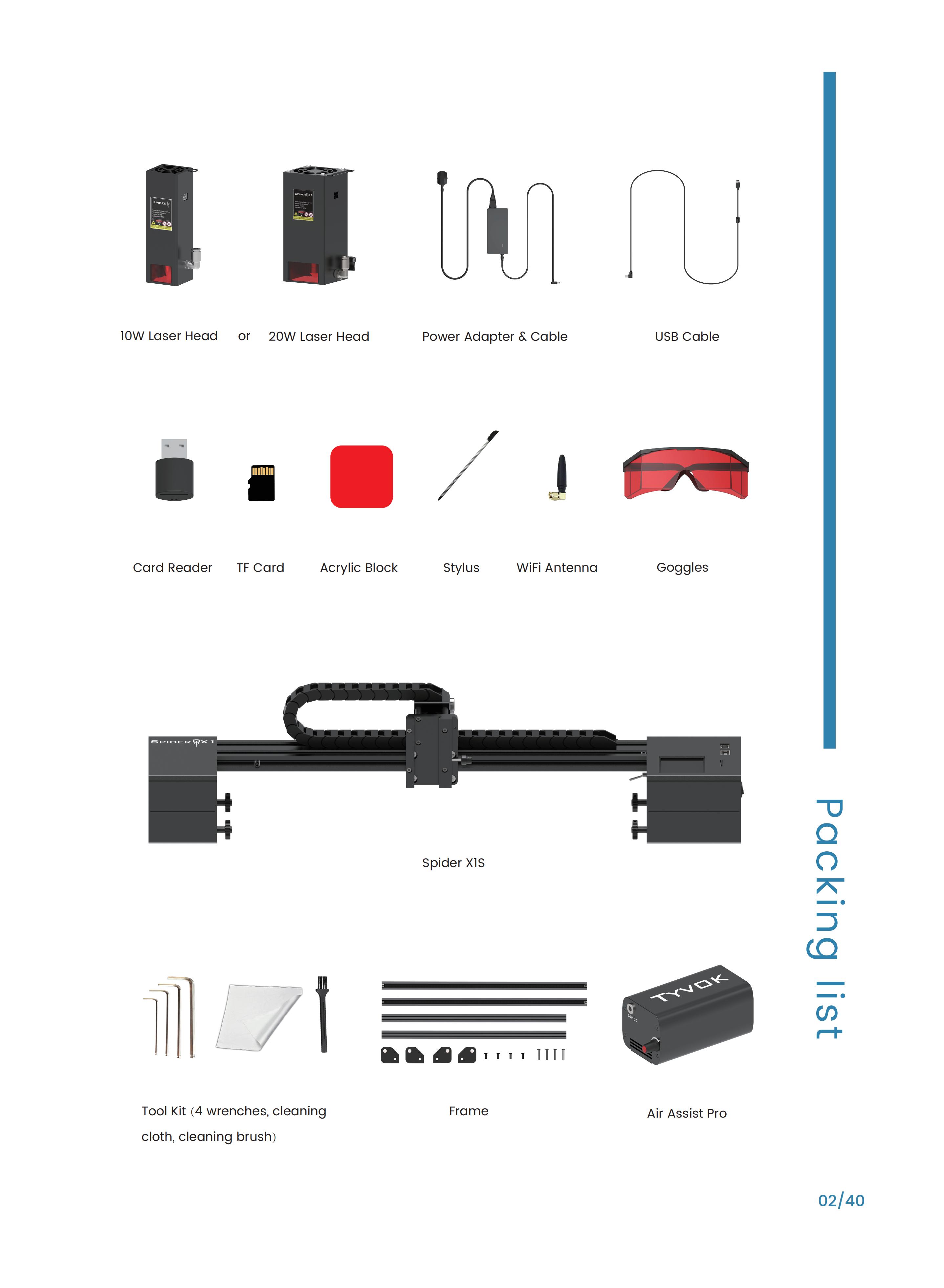 Spider X1S User Manual | Tyvok Wiki
